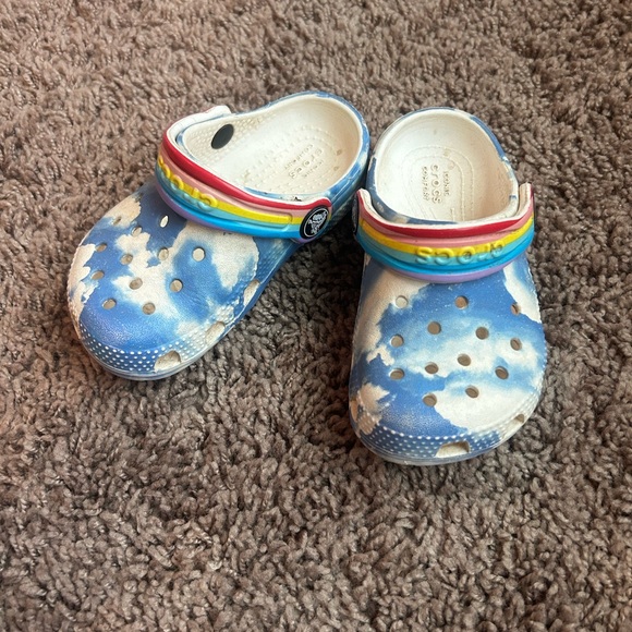 CROCS | Shoes | Cloud And Rainbow Crocs | Poshmark